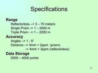 Total station and its application to civil engineering | PPT
