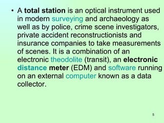 Total station and its application to civil engineering | PPT