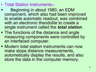 Total station and its application to civil engineering | PPT