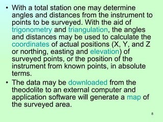 Total station and its application to civil engineering | PPT