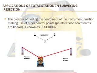 basics of total station and it's applications | PPTX