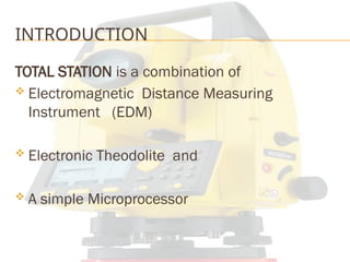 basics of total station and it's applications | PPTX