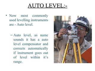 Total station, digital self leveling levels, | PPT