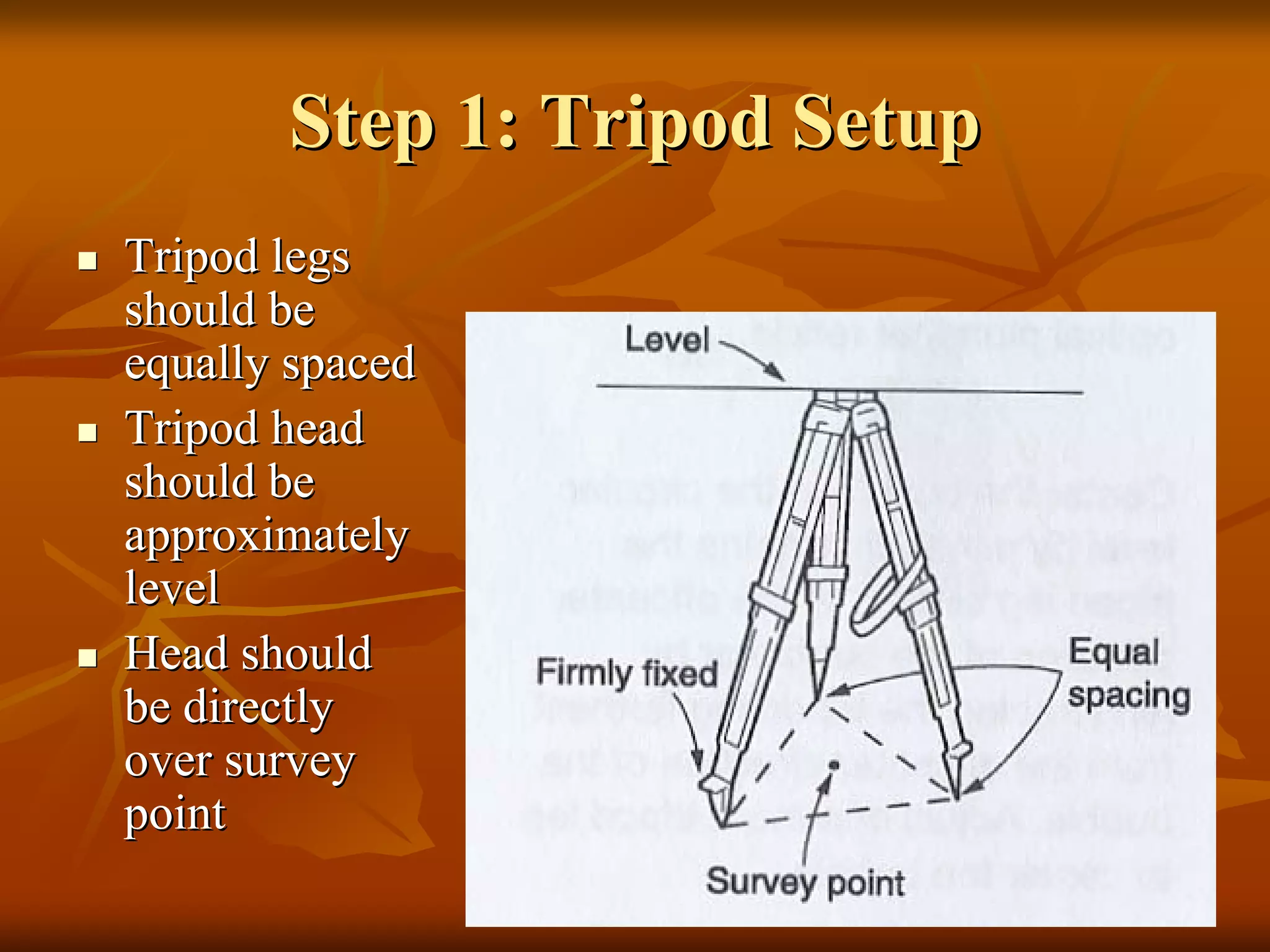 Total station setup and operation | PDF