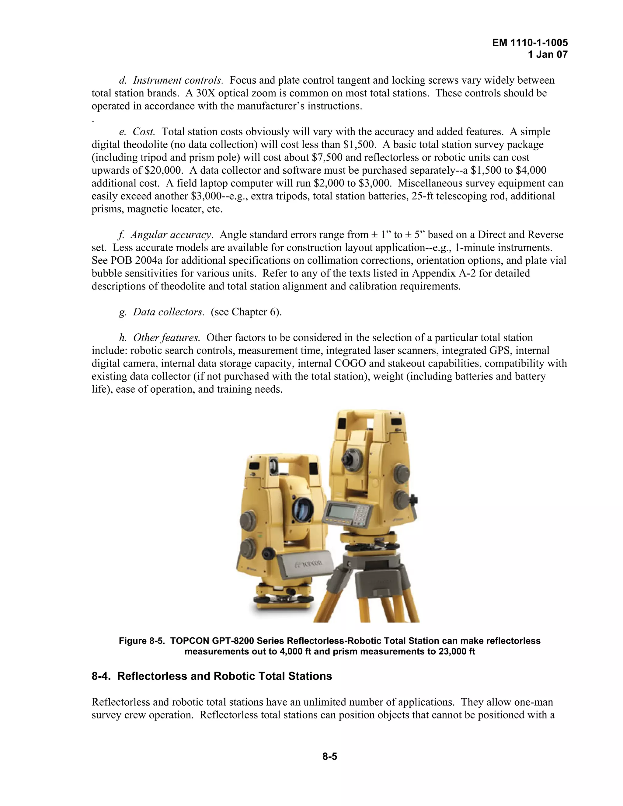 Total Station Topographic Survey | PDF