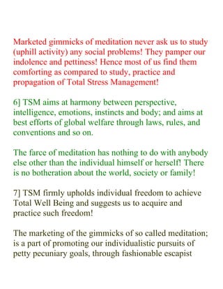 Total stress management and meditation dr shriniwas kashalikar | DOC