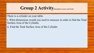 Grade 8 Total Surface Area of Cylinder .pptx
