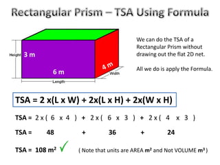 Total Surface Area of Prisms | PPTX