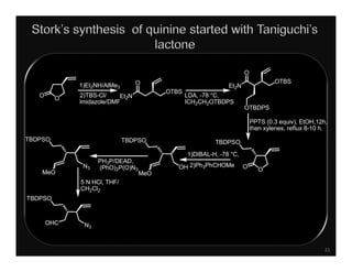 Total synthesis of quinine Historical Perspective | PDF