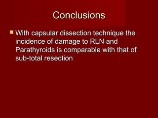 Total thyroidectomy for non malignant goiter | PPT