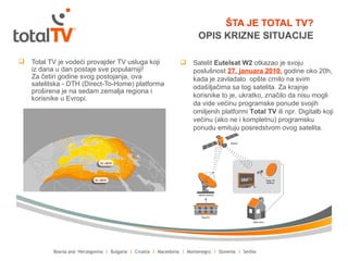 Total TV, krizna komunikacija - kvar satelita | PPS