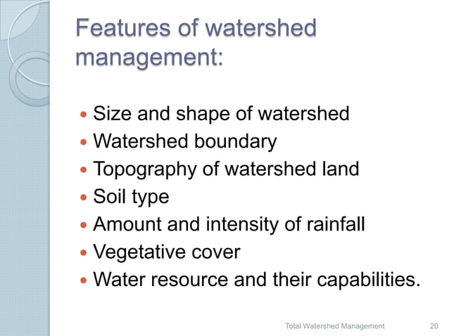 Total watershed management | PPTX