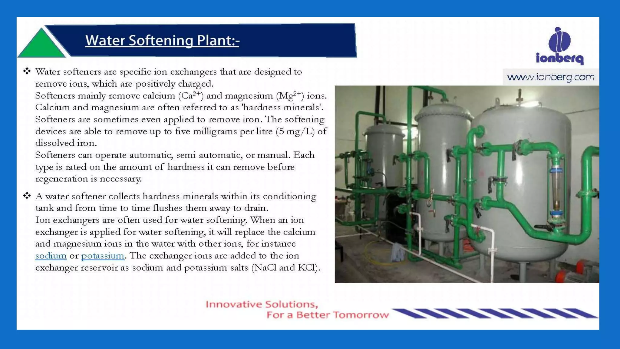 Condensate Polishing Unit as well Total Water Solutions- Ethanol MFG ...