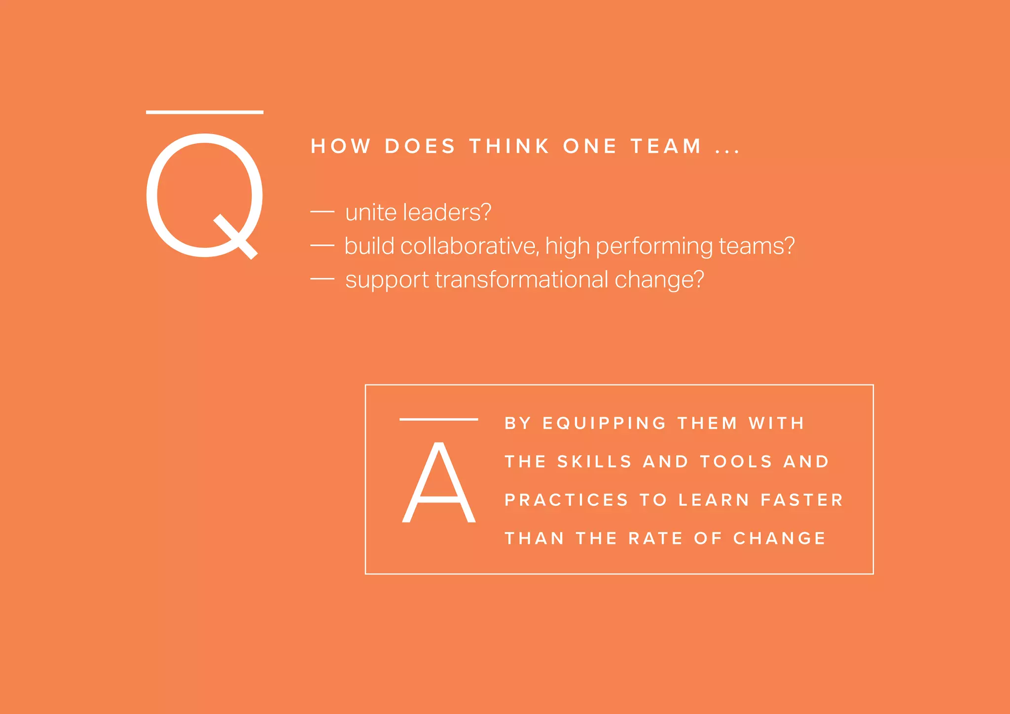 Think One Team at a Glance | PDF