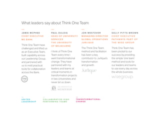 Think One Team at a Glance | PDF