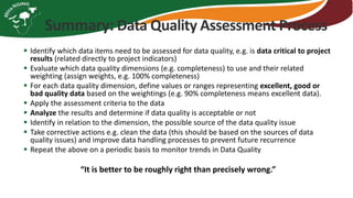 Data quality: From concept to report | PPTX