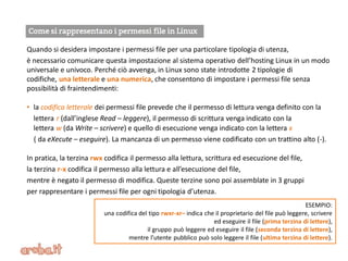 Hosting Linux: la gestione dei permessi file #TipOfTheDay | PDF