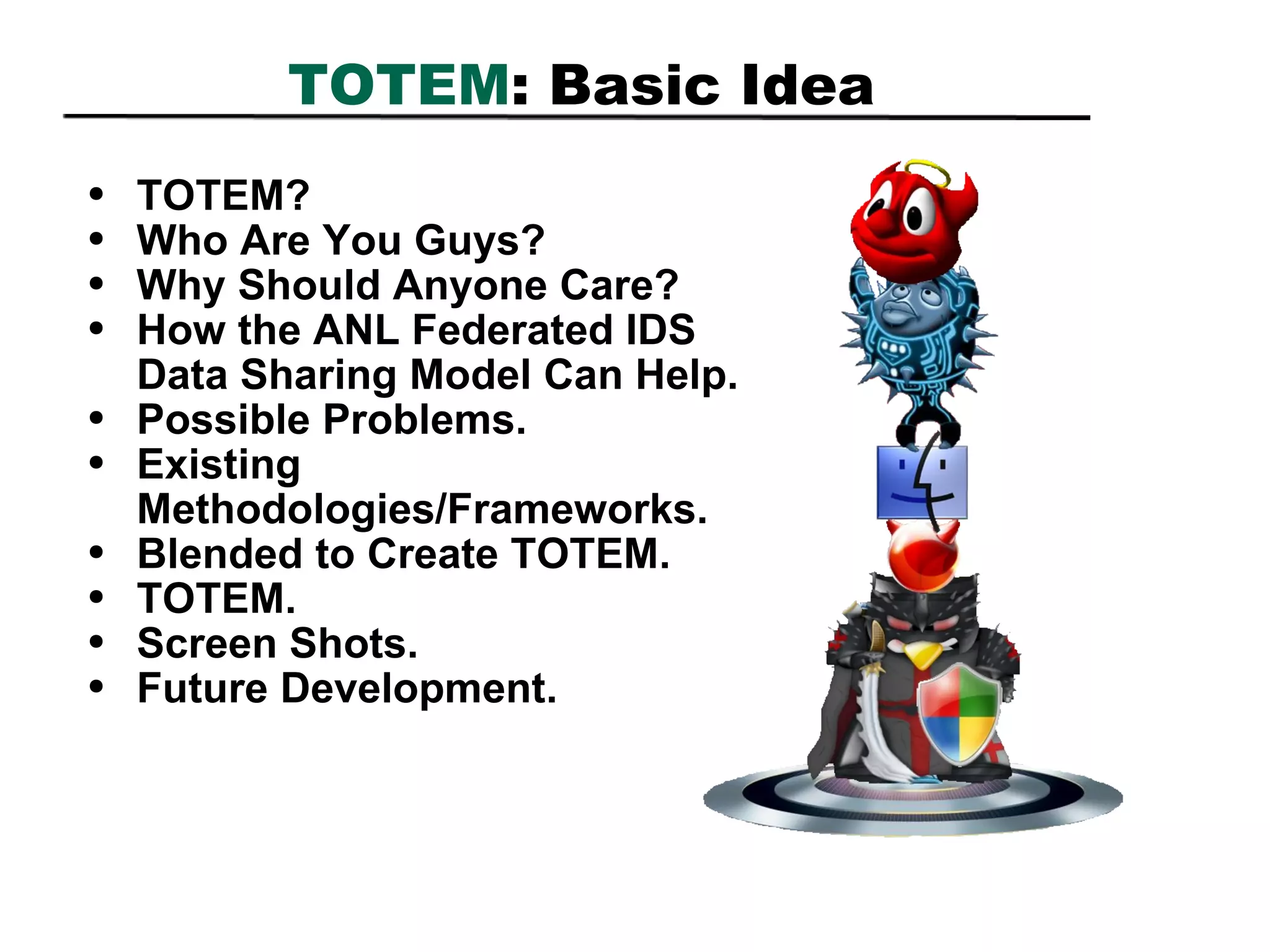 TOTEM: Threat Observation, Tracking, and Evaluation Model | PPT