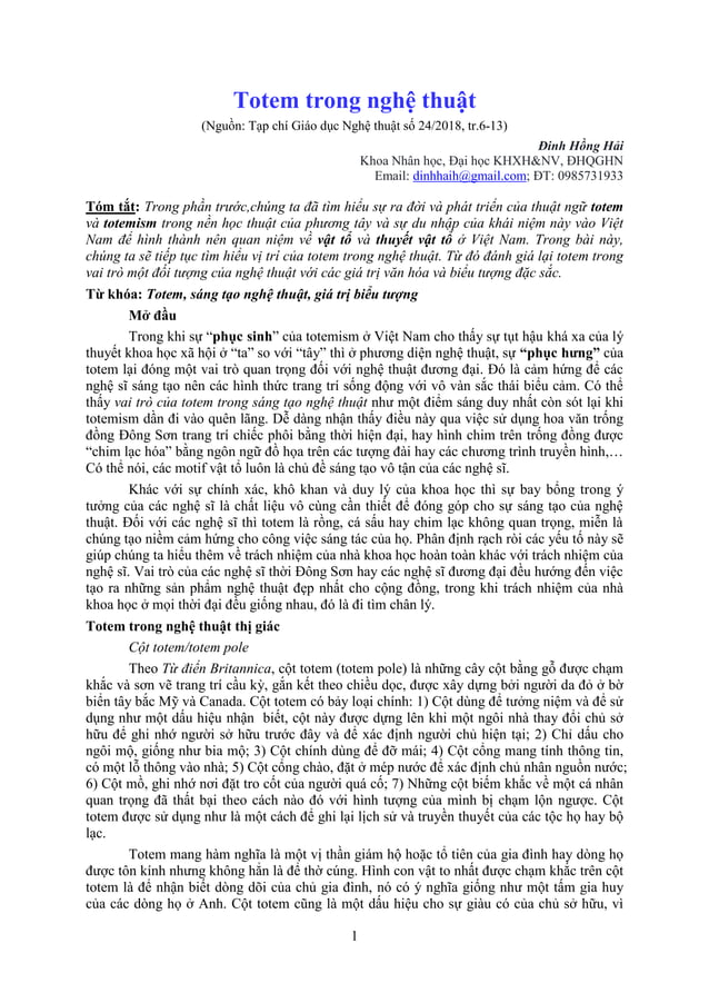 Totem trong ngh_thut_totem_in_arts | PDF