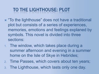 To the lighthouse by Woolf | PPTX
