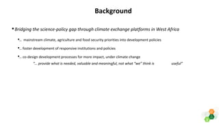 Bridging the gap between science and policy experience of multi scale ...