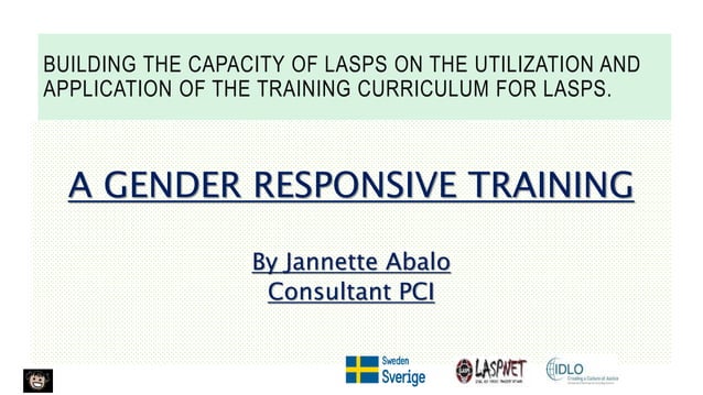 Gender Responsive Training :TOT LASPNET.pptx