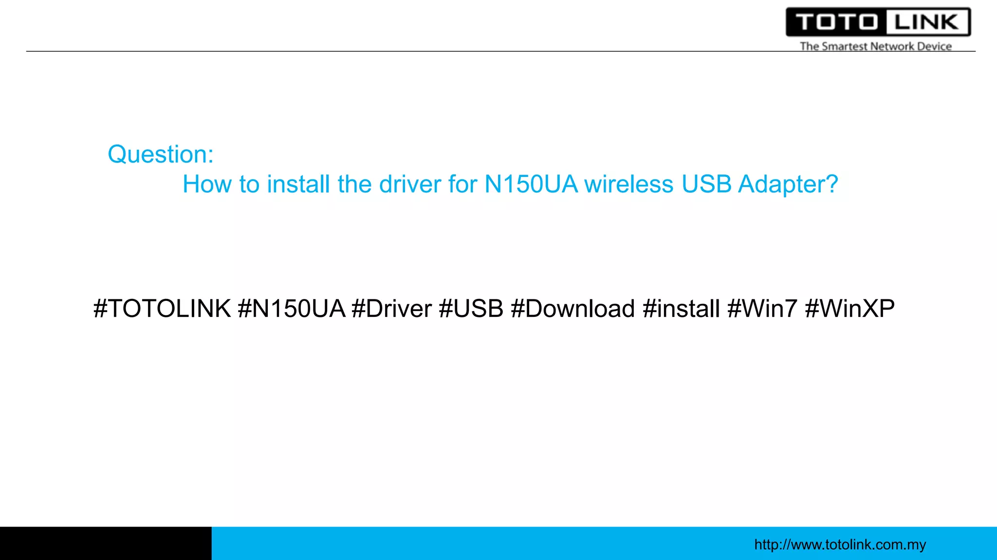 Totolink how to install the driver for totolink wireless usb adapter | PPTX