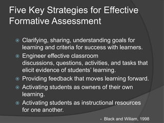 Using Feedback to Move Students' Thinking Forward | PPT