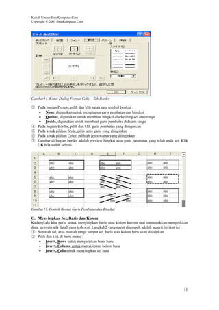Totorial microsoft excel | PDF