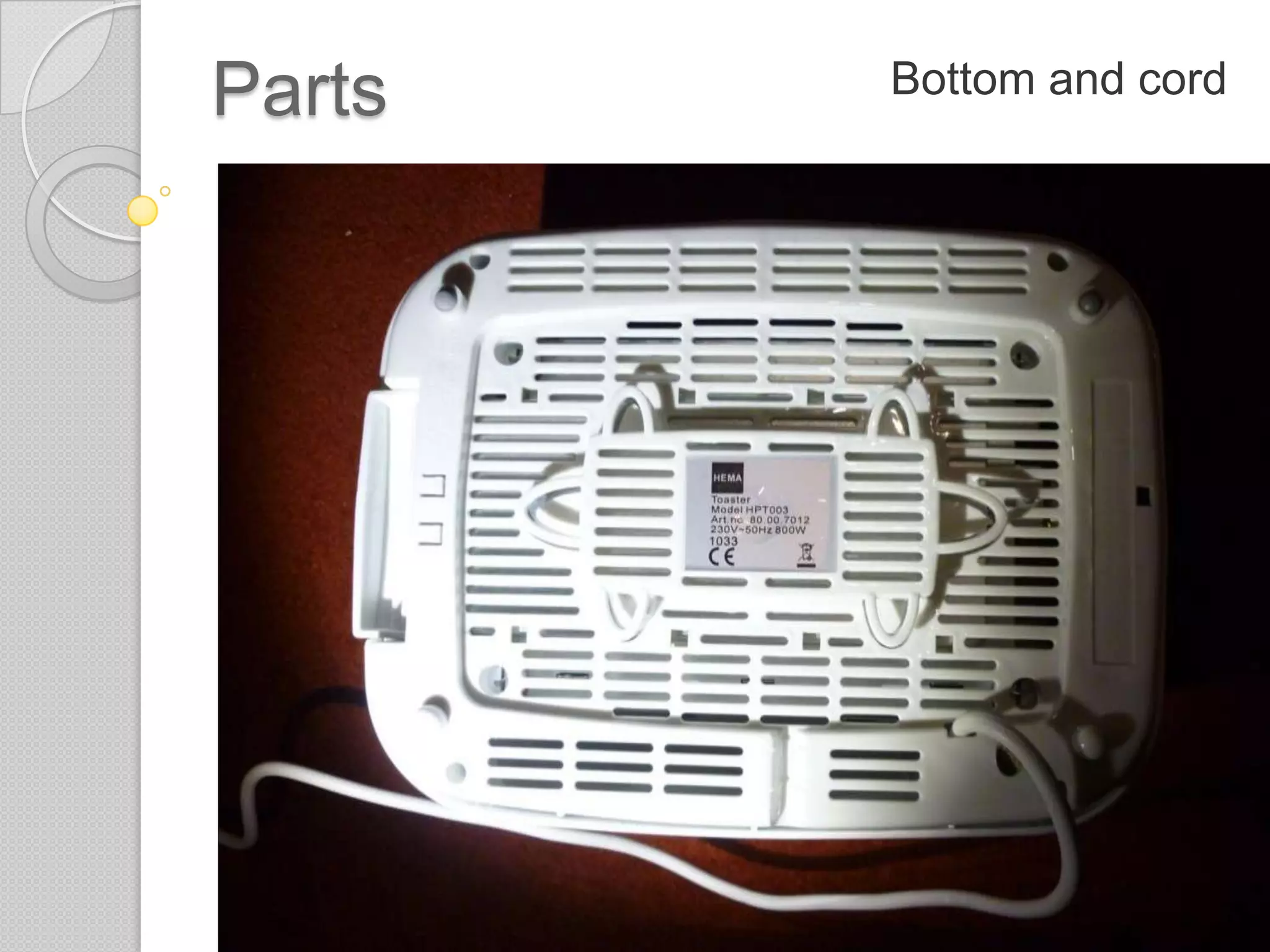 Technology of a Toaster _ Parts | PPTX