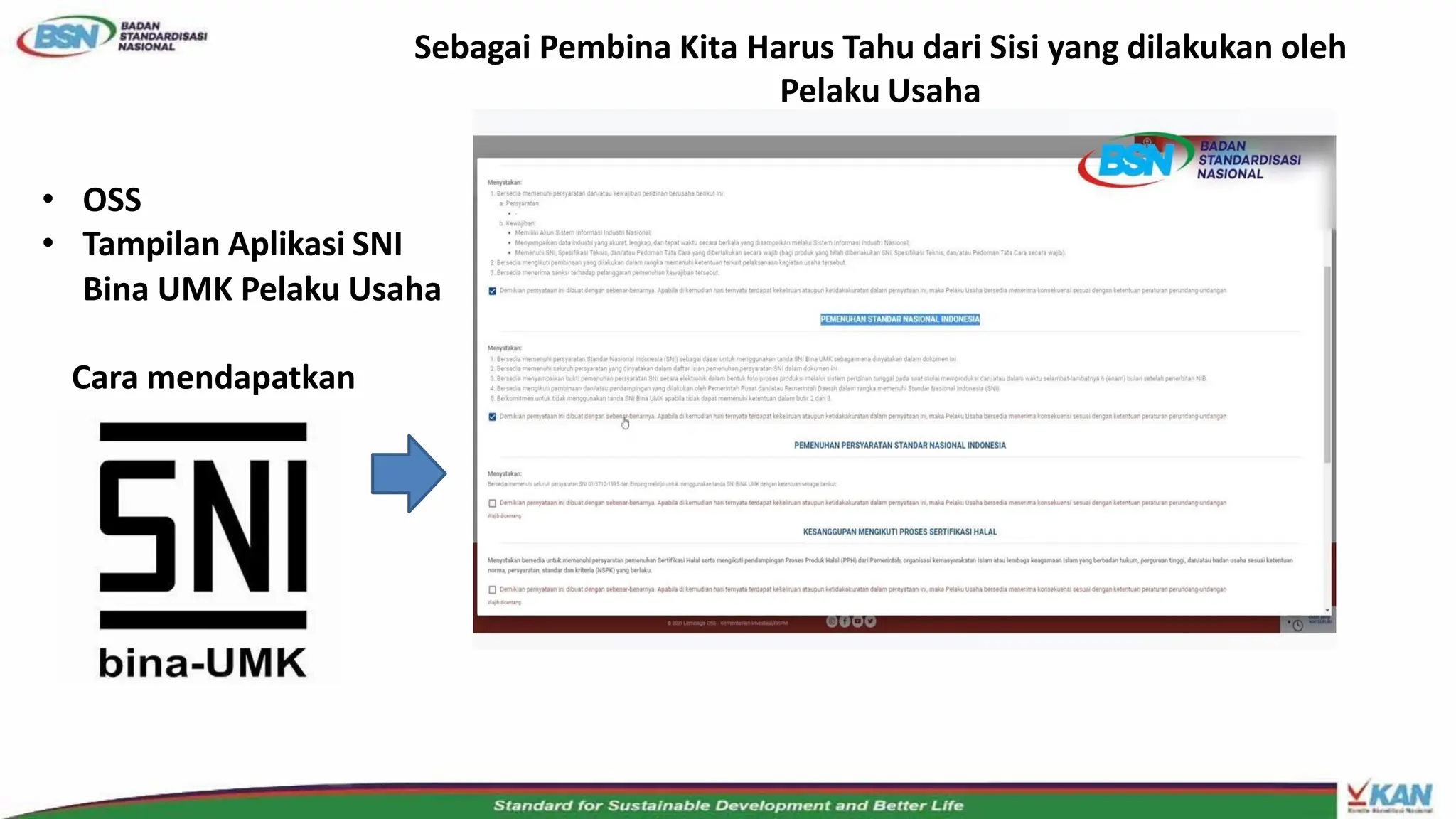 Pembina Pengenalan Standar Nasional Indonesia Bina UMK | PDF