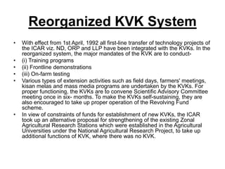 TOT projects of ICAR | PPT