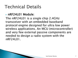Wireless transmission of voice signal using nRF24L01 module | PPT