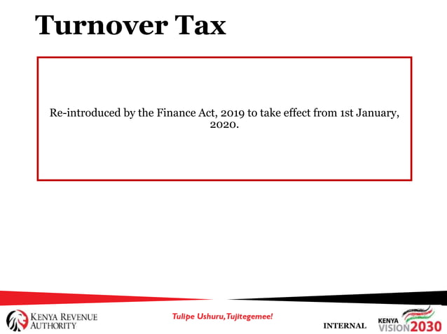 Re-introduction of Turnover Tax | PPTX | Business Accounting & Finance ...