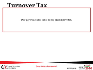 Re-introduction of Turnover Tax | PPTX