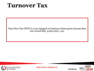 Re-introduction of Turnover Tax | PPT