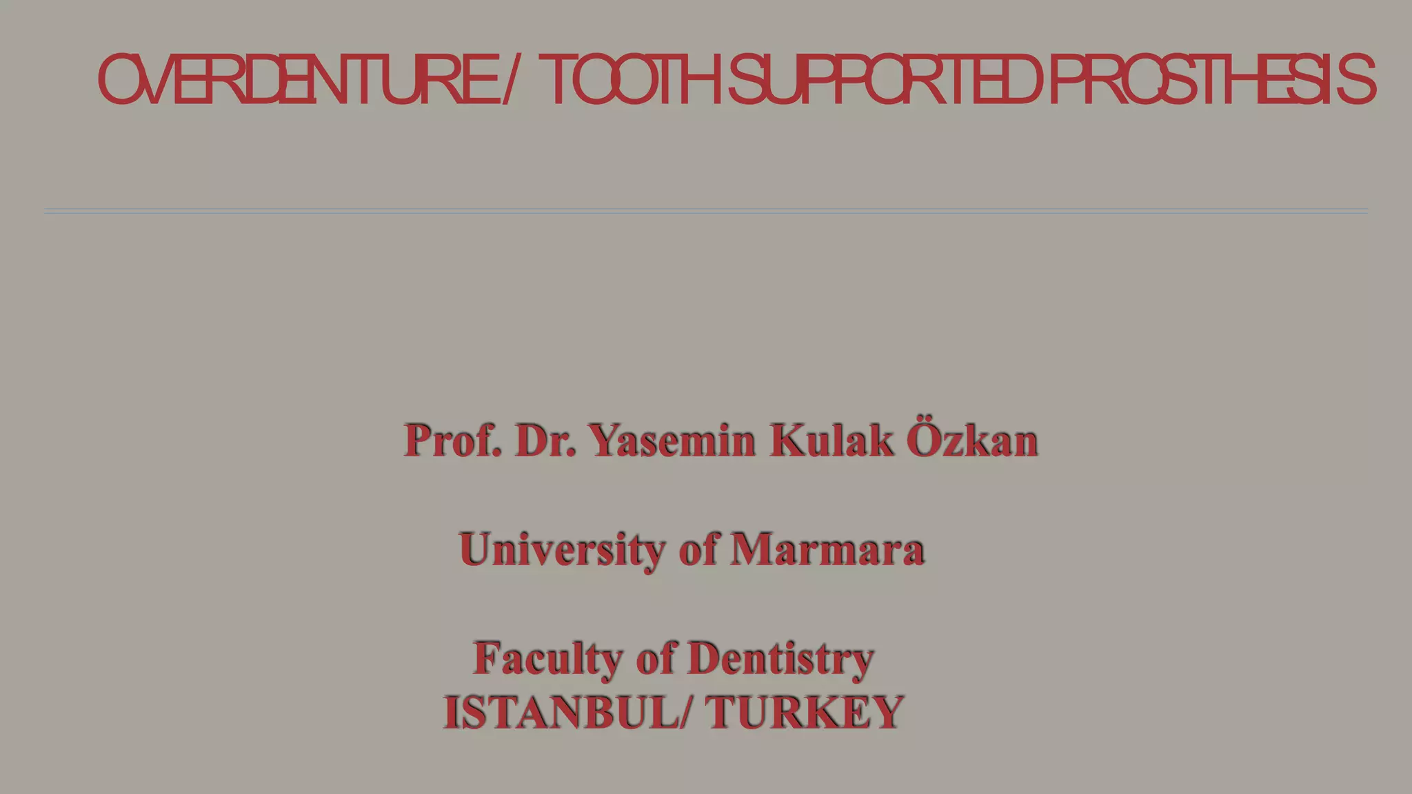 Totth supported overdenture (part 1) | PPTX | Dental Health | Diseases ...