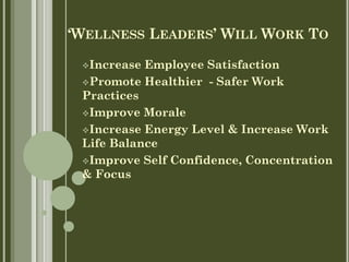 Tot to create wellness leaders | PDF