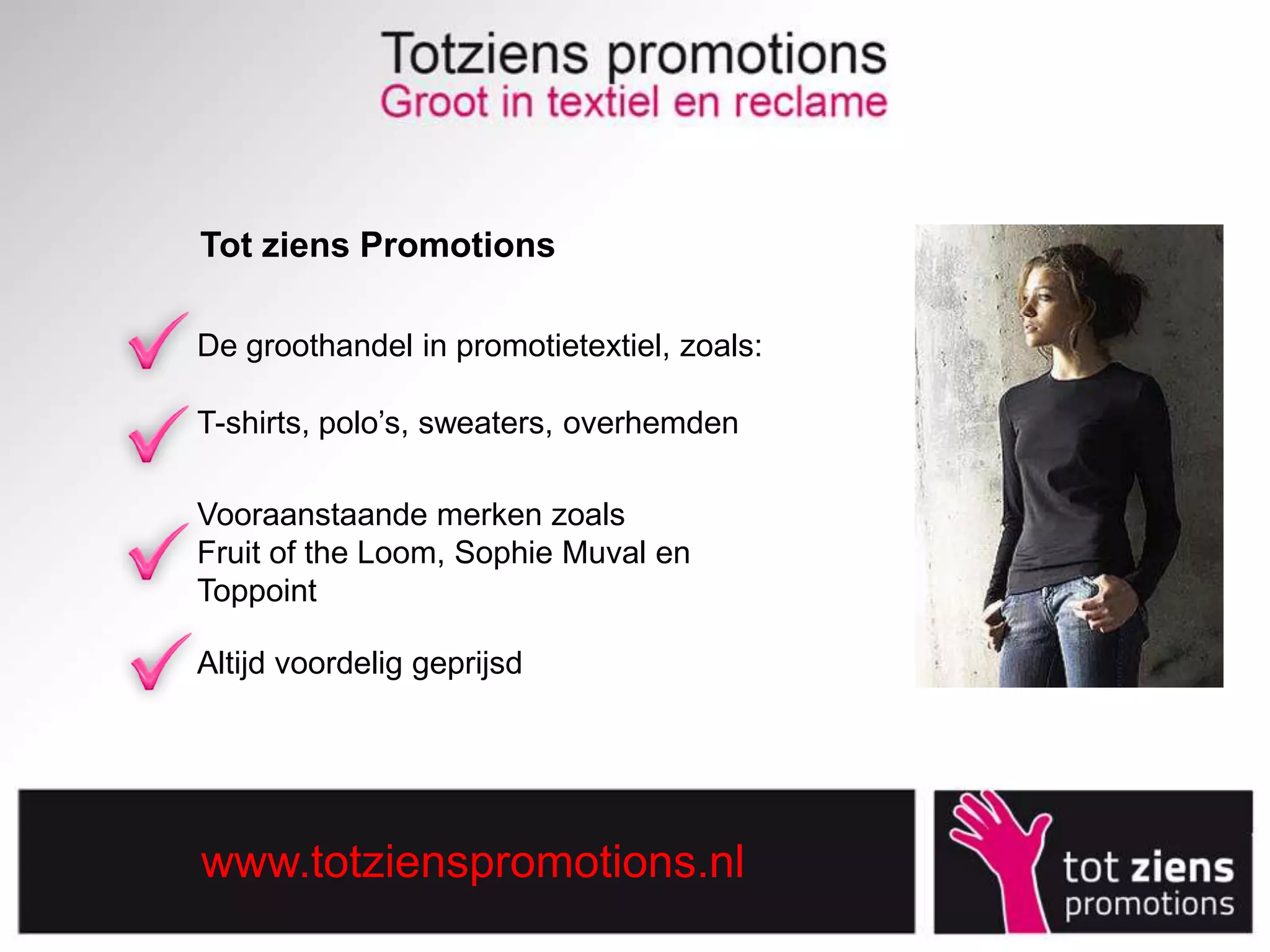 Tot Ziens Promotionele producten | PPTX