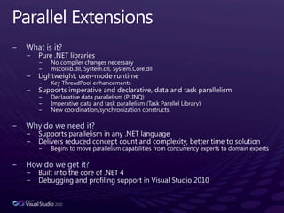 Toub parallelism tour_oct2009 | PPTX