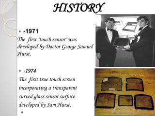 Touch Screen technology | PPTX