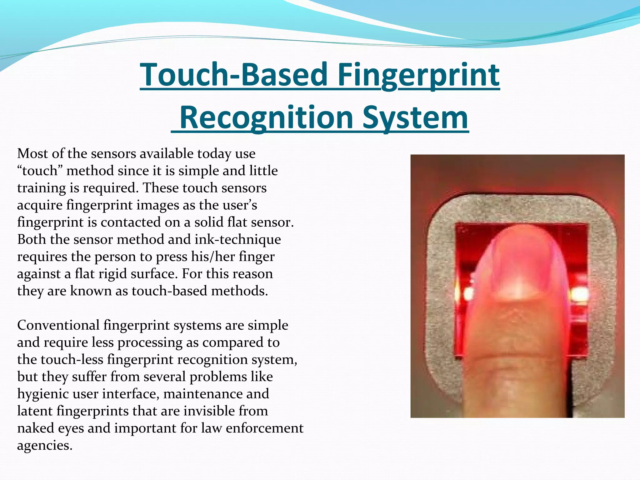 Touch less-fingerprint-recognition-system (1) | PPT