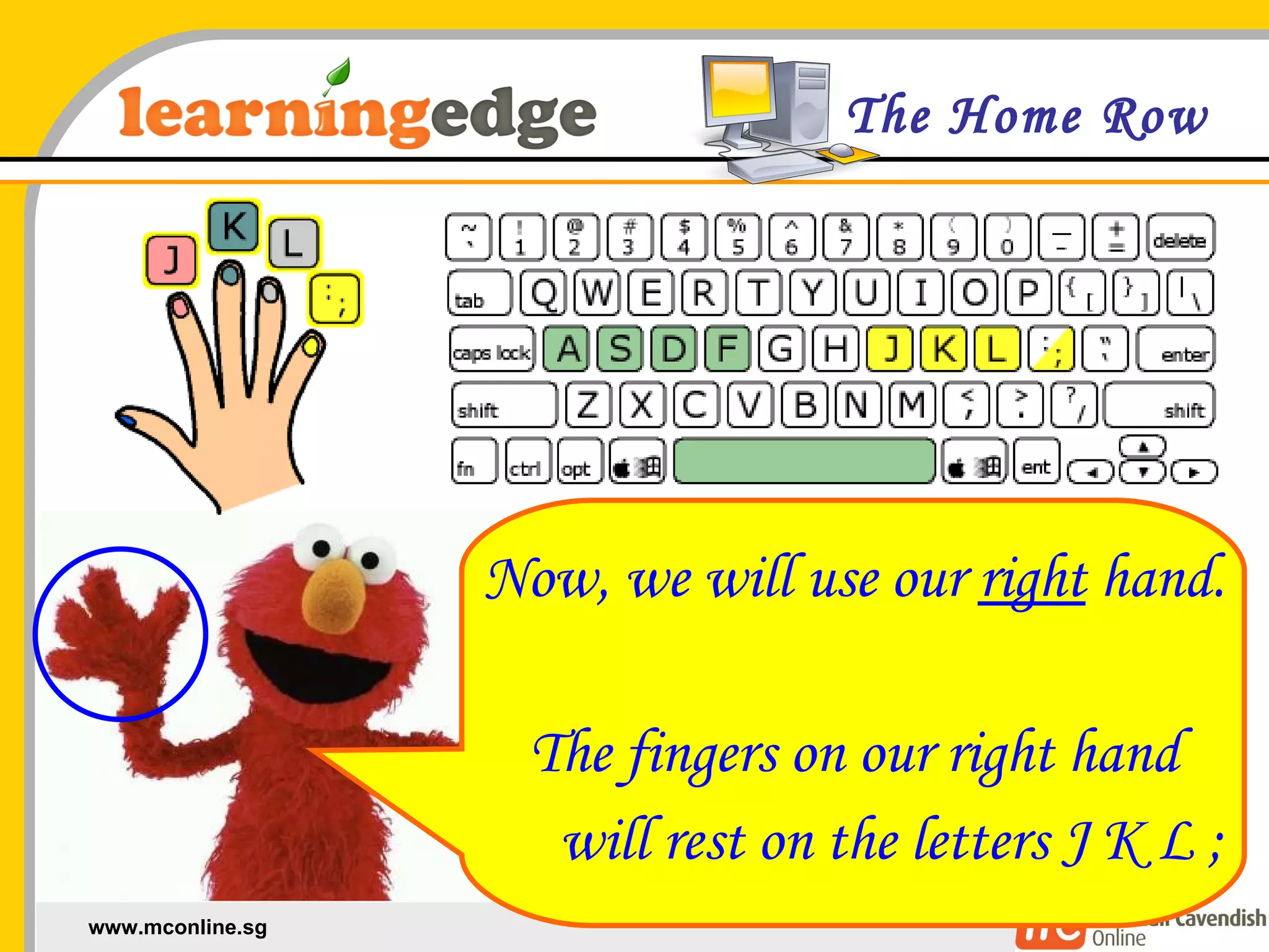 TouchTyping01 - intro & home row | PPT