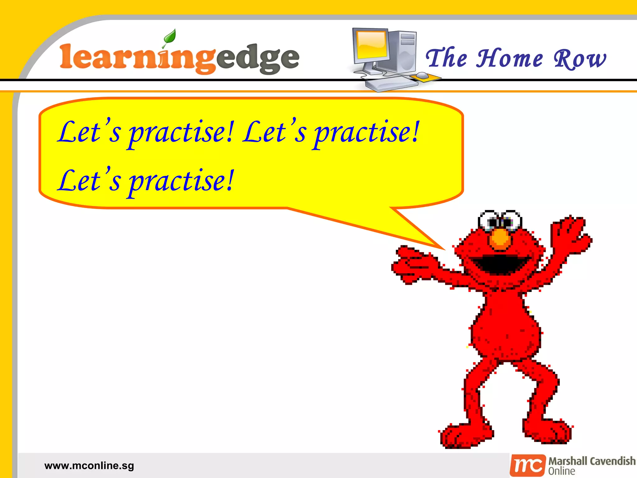 TouchTyping01 - intro & home row | PPT