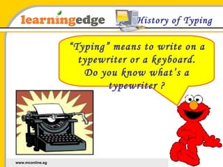 TouchTyping01 - intro & home row | PPT