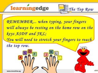 TouchTyping02 - the top row | PPT