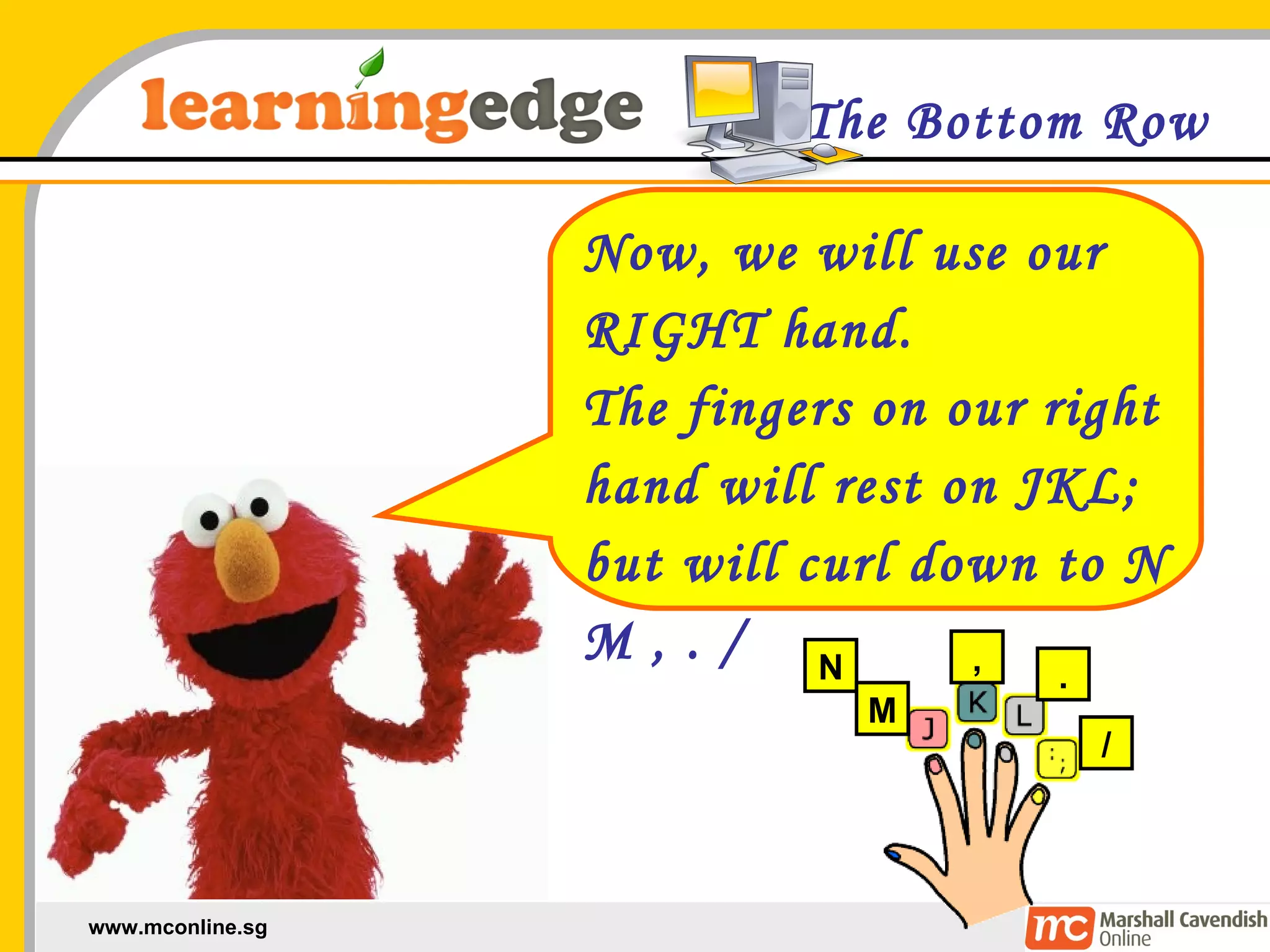 TouchTyping03 - the bottom row | PPT