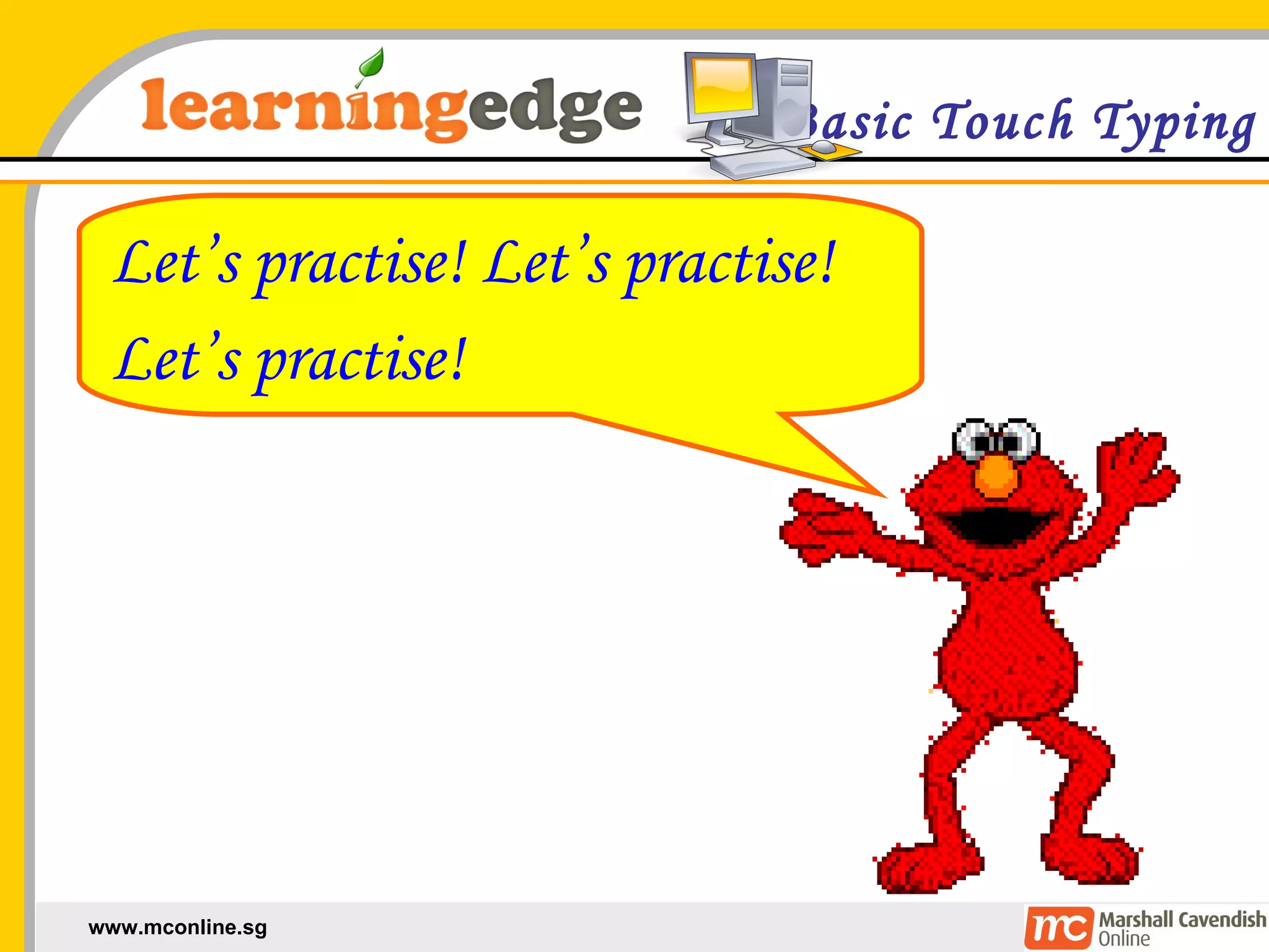 TouchTyping03 - the bottom row | PPT