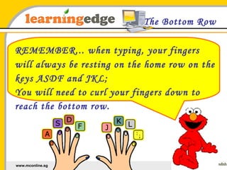 TouchTyping03 - the bottom row | PPT