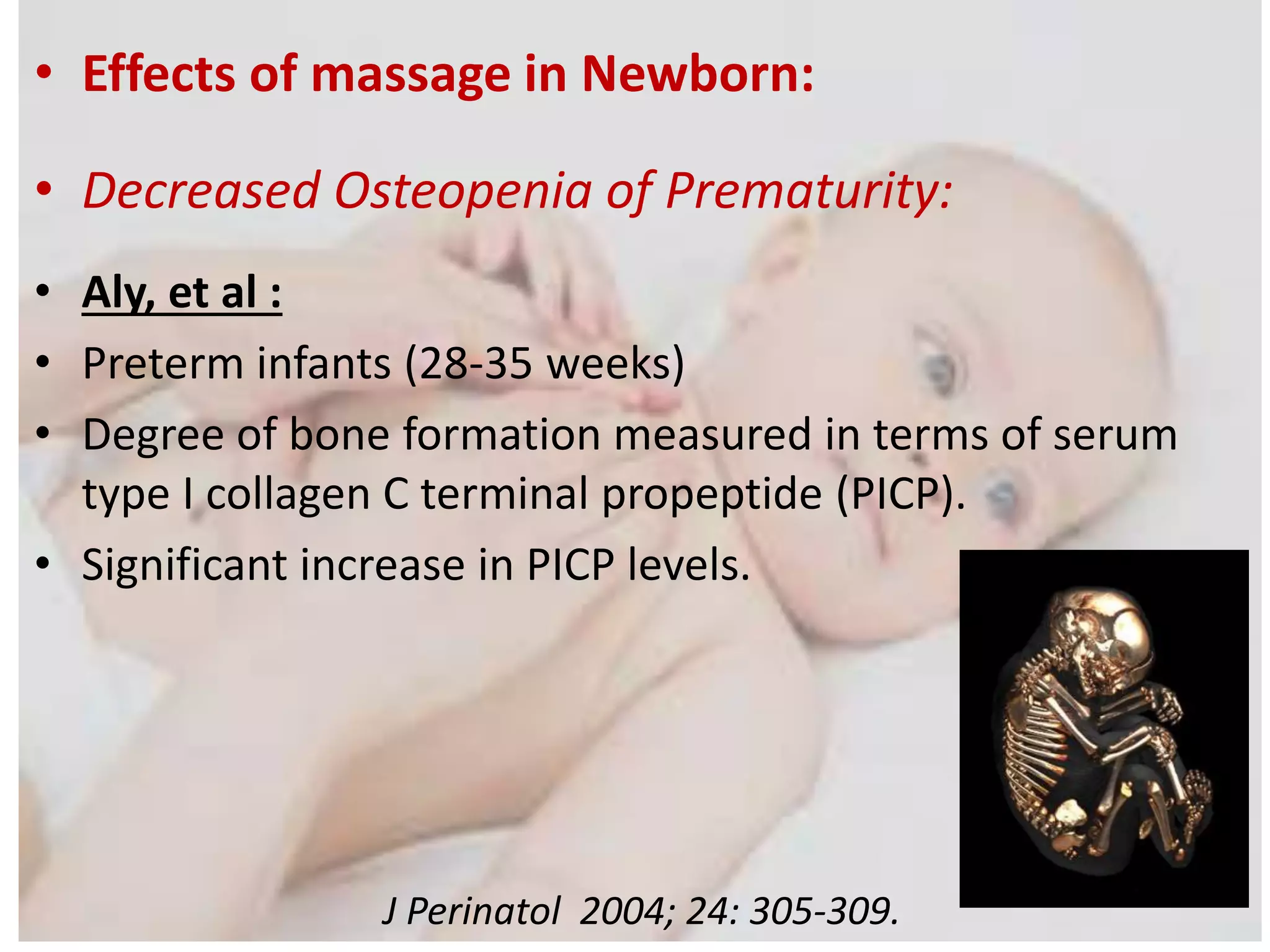 Touch and Massage Therapy in Newborn - Dr Padmesh V | PPTX
